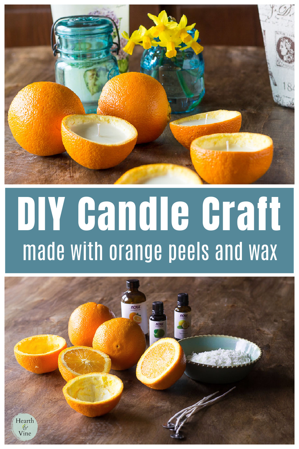 Diy Orange Candles Easy Tutorial Using Orange Peels