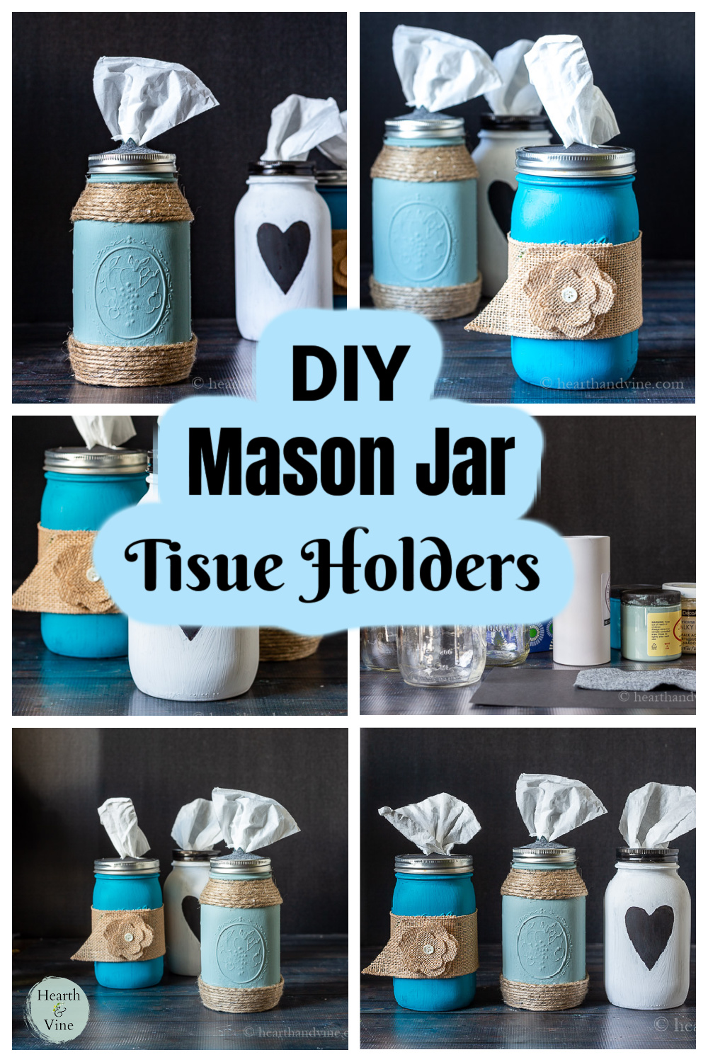 Mason Jar Tissue Holder DIY for Home or Gifts