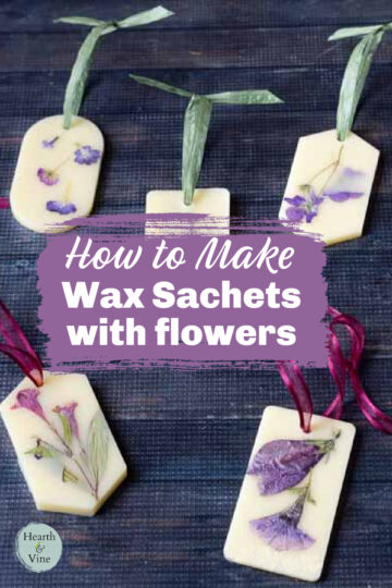 How to Make Wax Sachets with Pressed Flowers