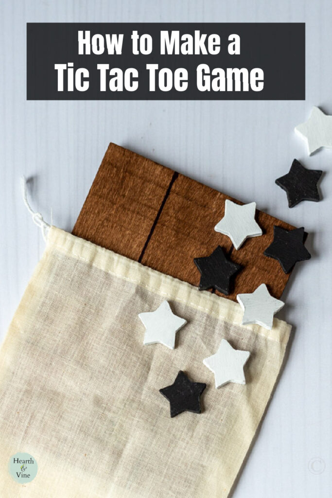 DIY Tic Tac Toe Board | for Home, Travel, or On the Go