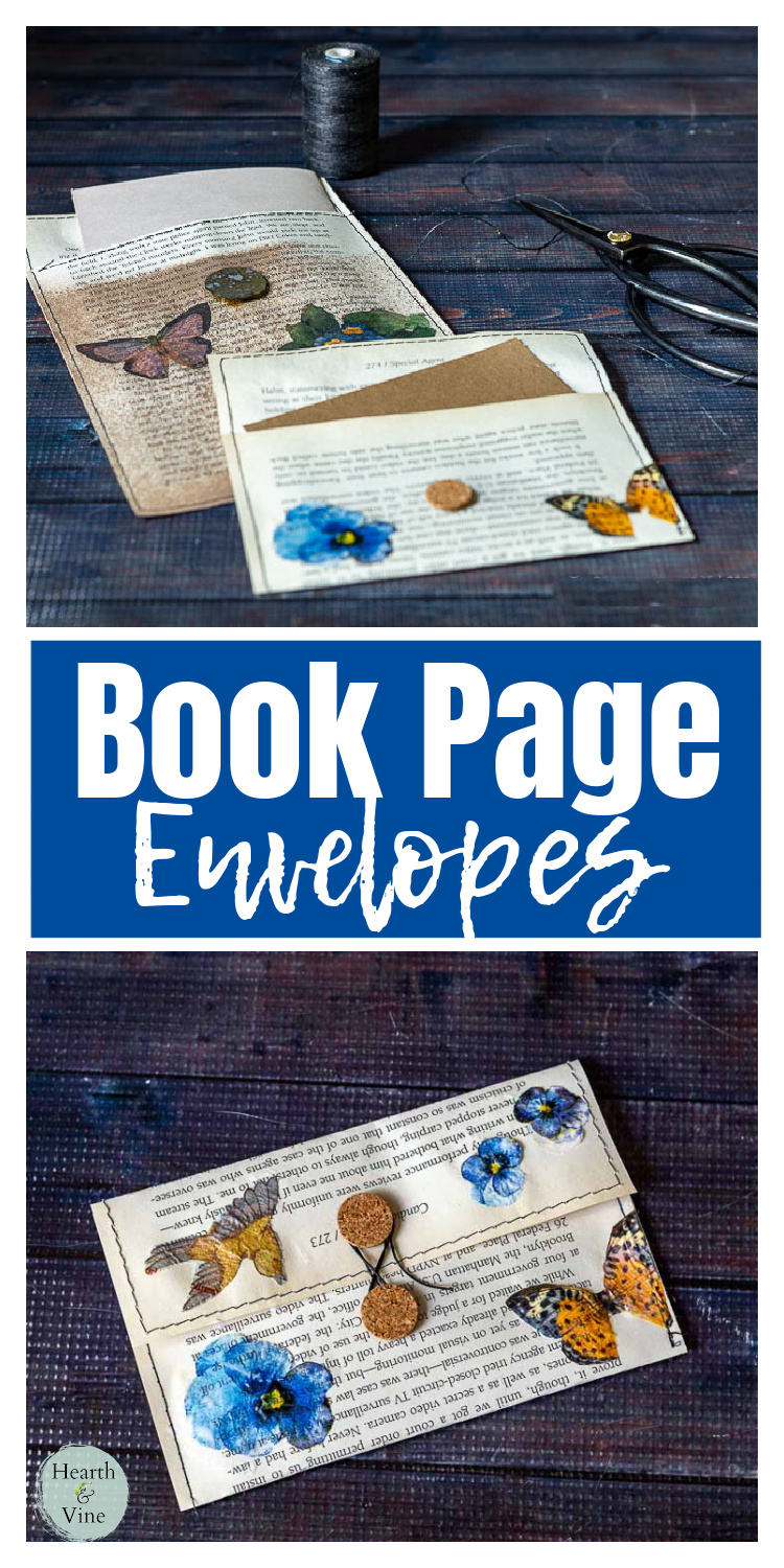 Book Page Craft to Create Gift Bags or Envelopes