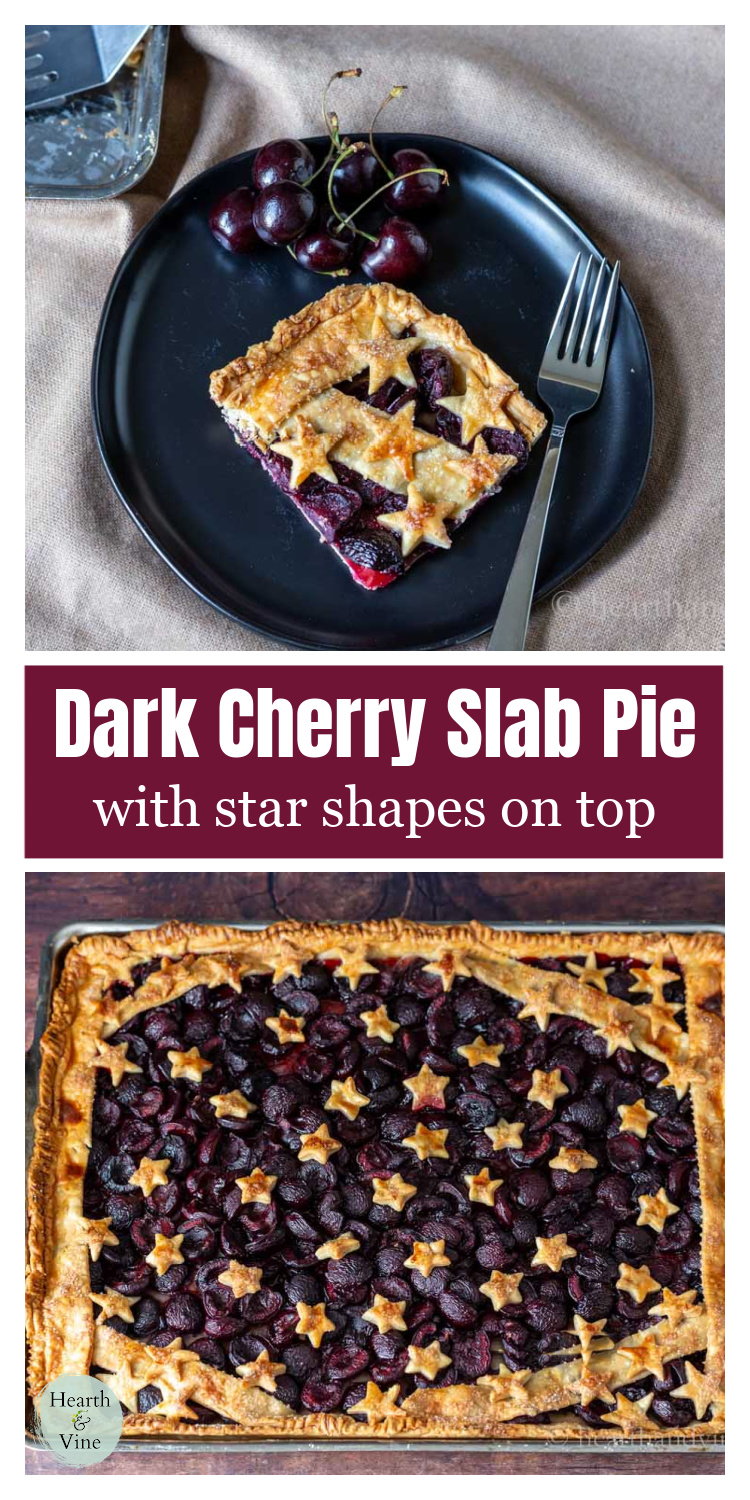 Patriotic Cherry Slab Pie Easy Recipe
