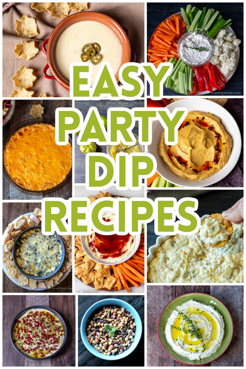 24 Game Day Dips - Hot and Cold Ideas for Parties and Gatherings