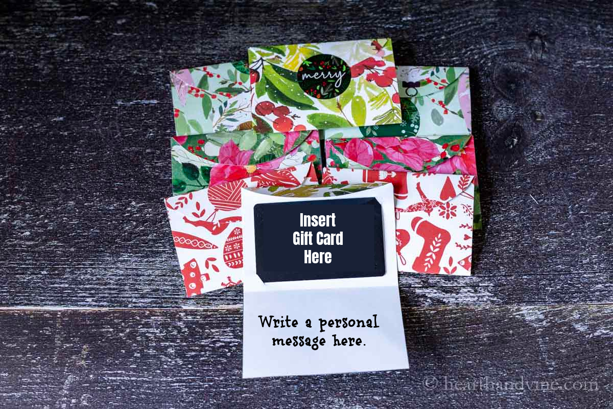 Gift Card Holder Template and Free Printables