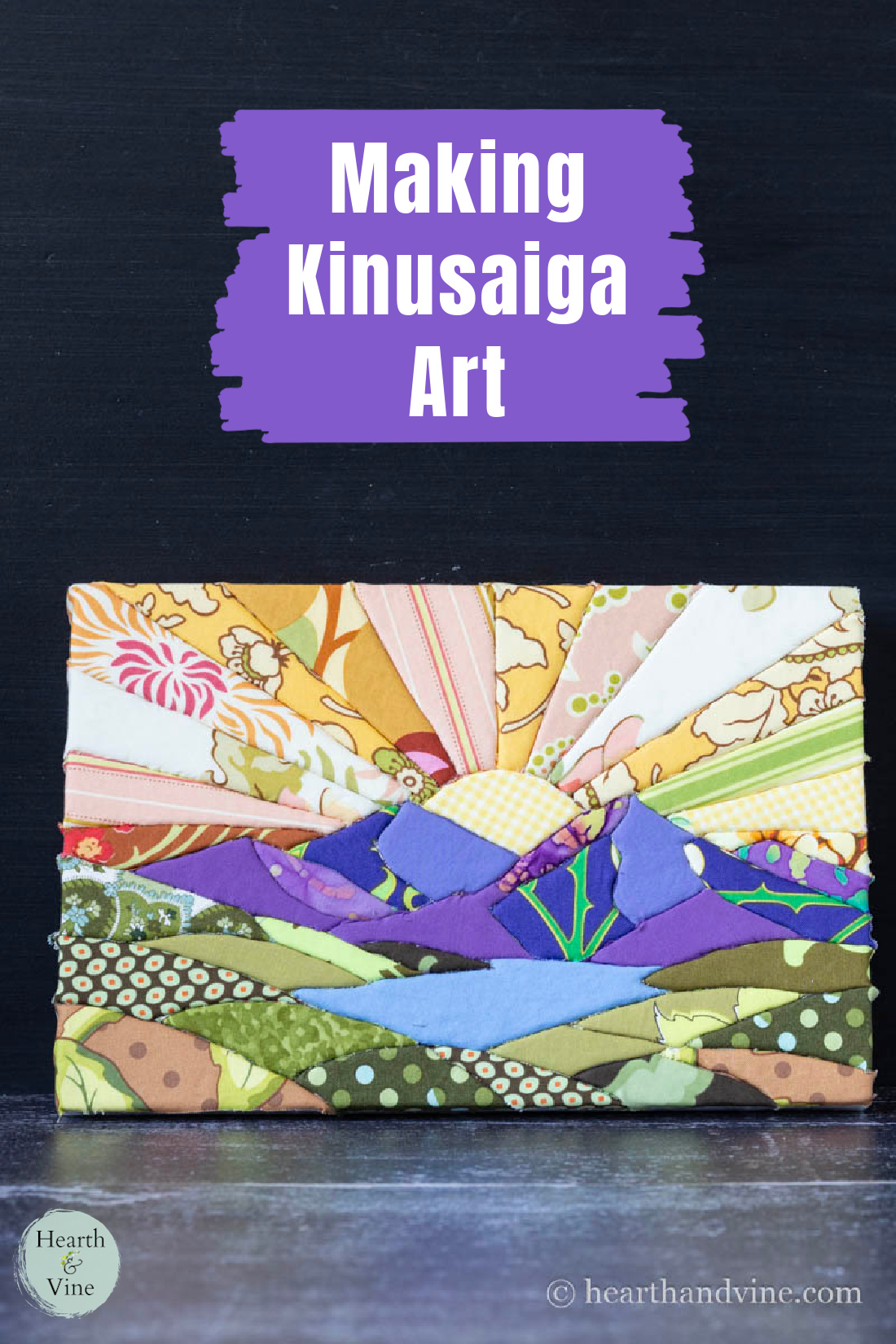 Kinusaiga Art with Scrap Fabric