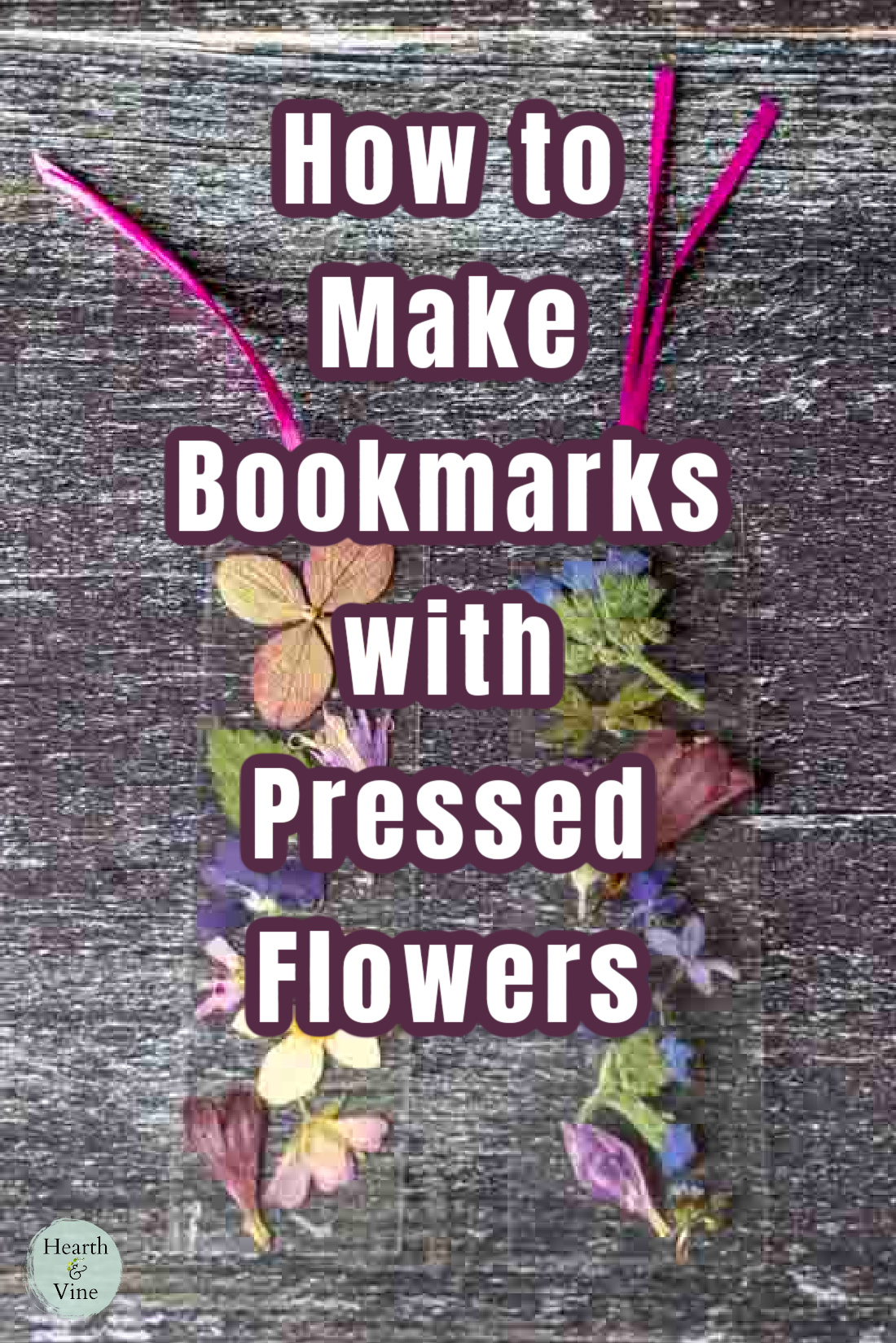 Pressed Flower Bookmarks - Two Styles to Try