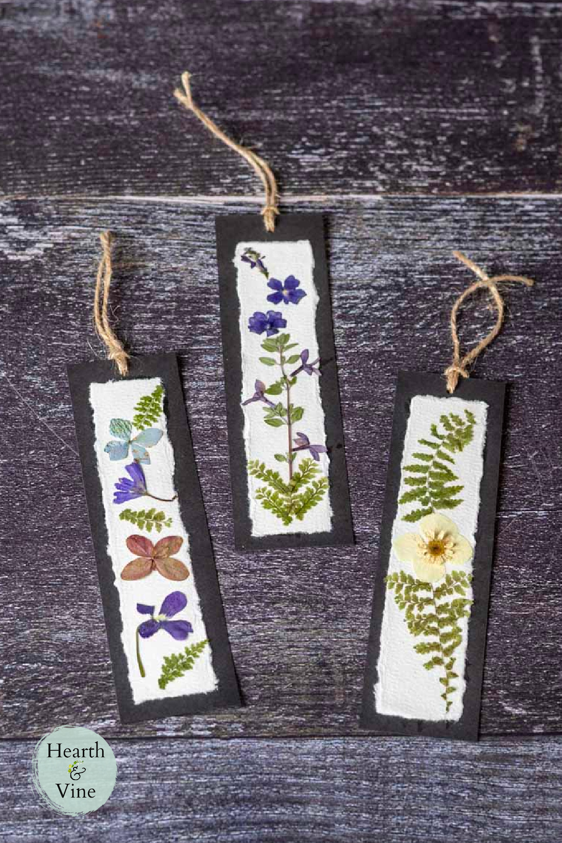 Pressed Flower Bookmarks - Two Styles to Try
