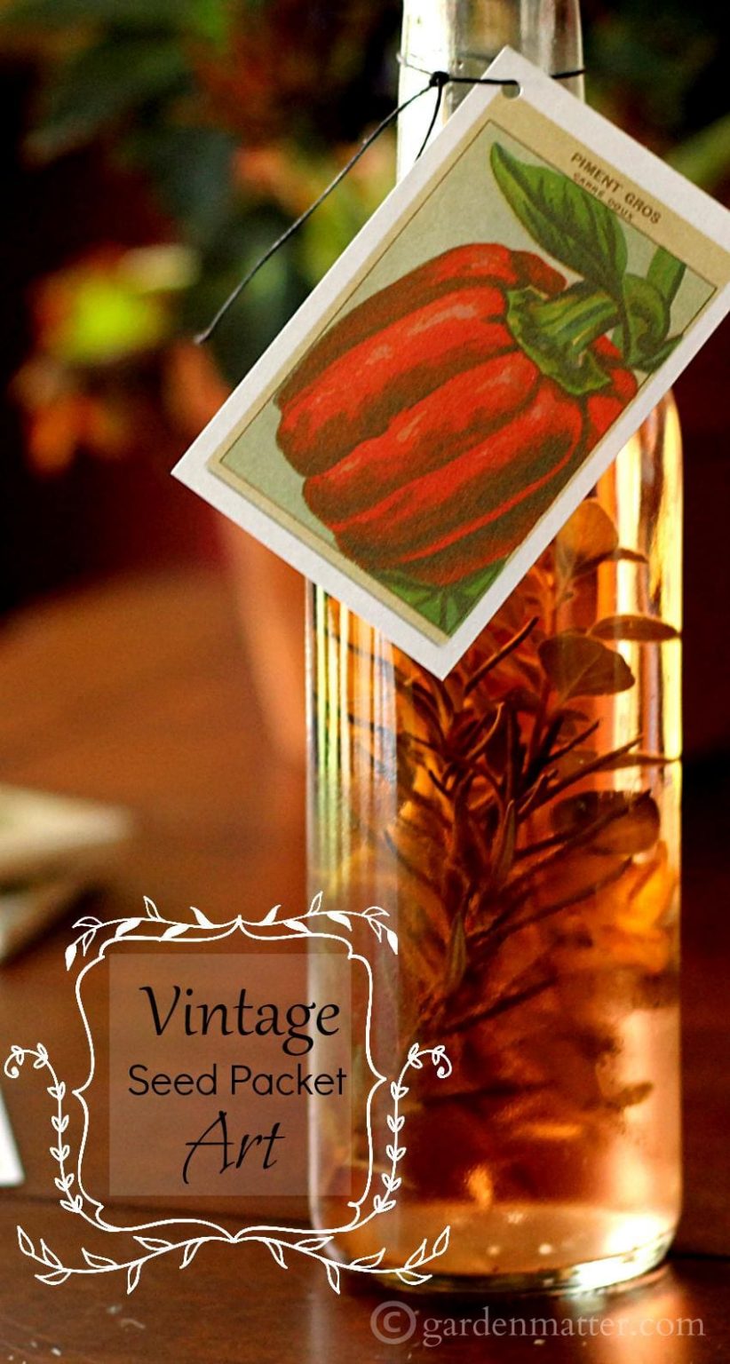 Vintage Seed Packet Prints and Ways to Craft with Them
